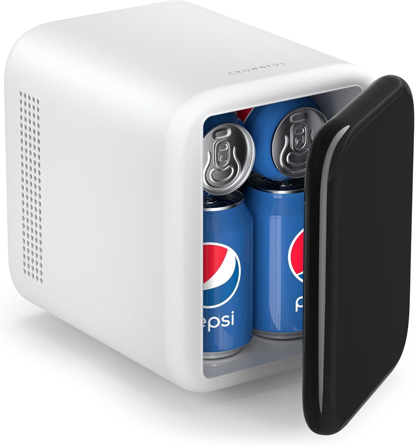 Mini Fridge, 4 Liter/6 Cans Portable Skincare Fridge, AC/DC Cooler and ...