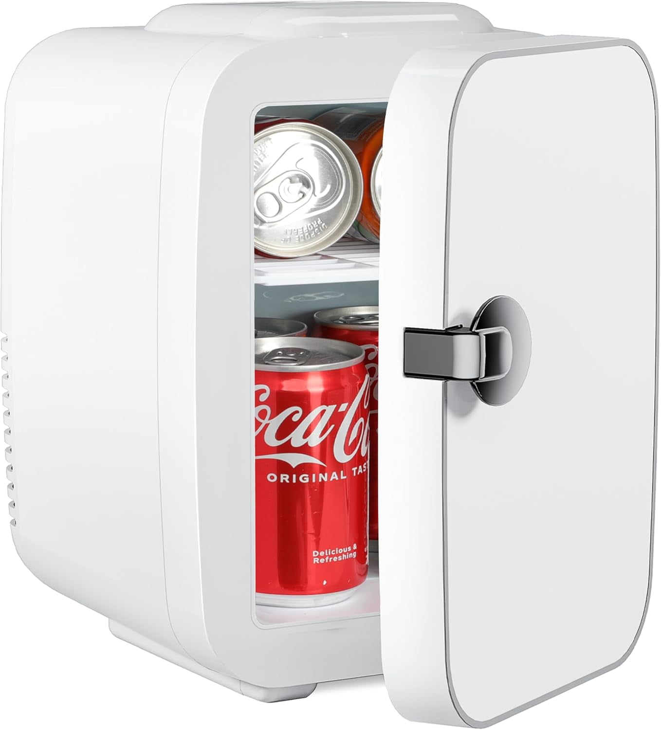 Mini Fridge 4 Liter/6 Cans Portable Small Refrigerator for Bedroom ...