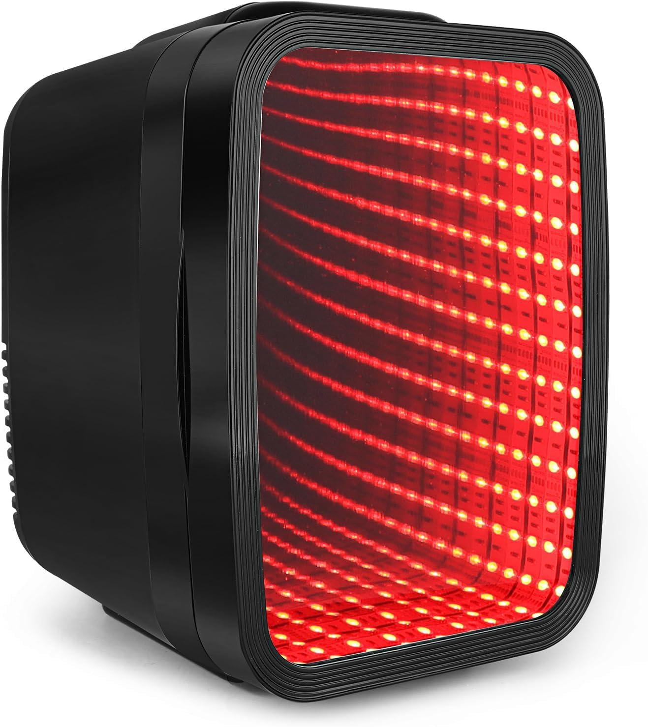 Mini Fridge, 4 Liter/6 Cans Small Refrigerator With Dimmable LED Light ...