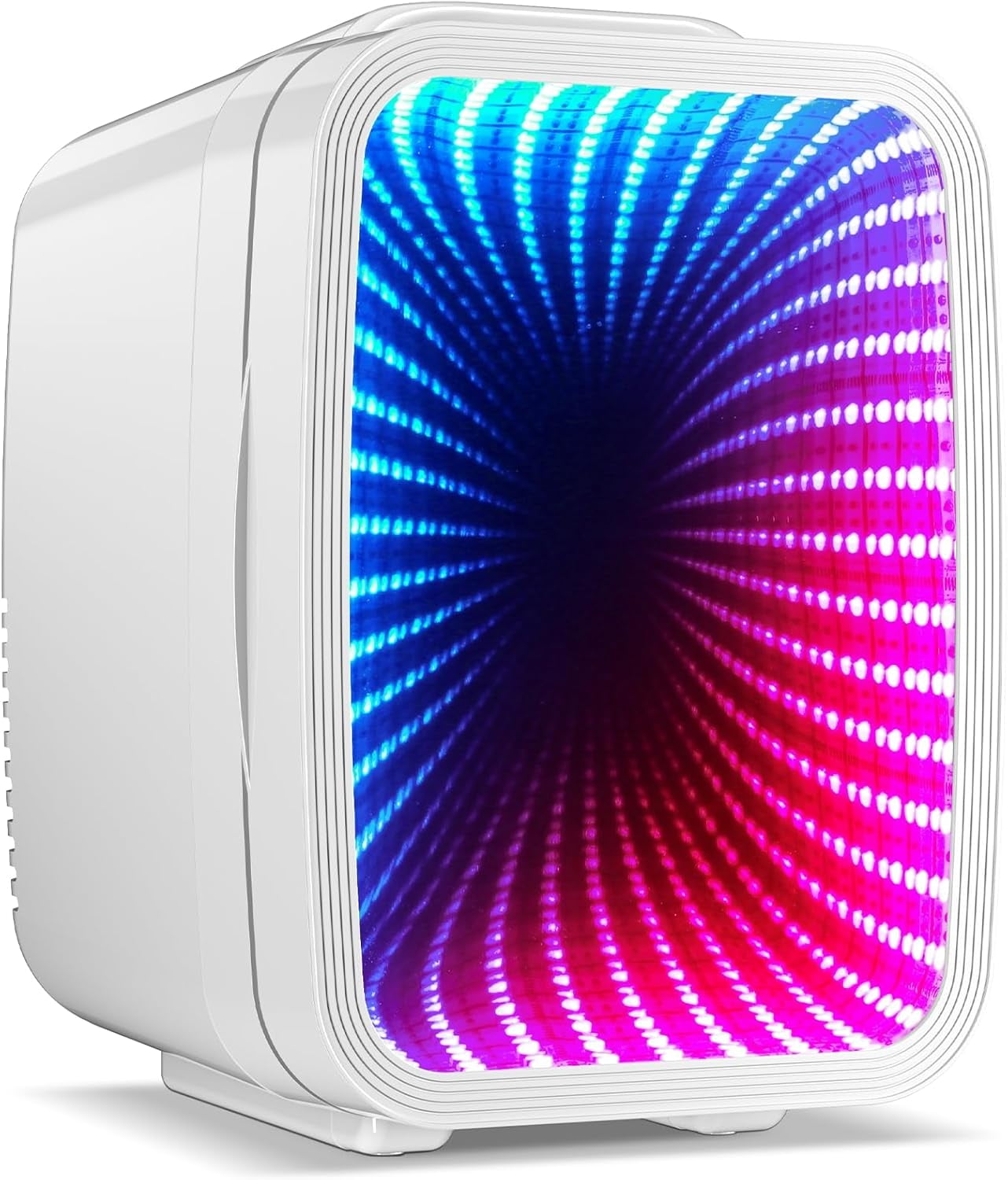 Mini Fridge, 4 Liter/6 Cans Small Refrigerator with Dimmable LED Light ...