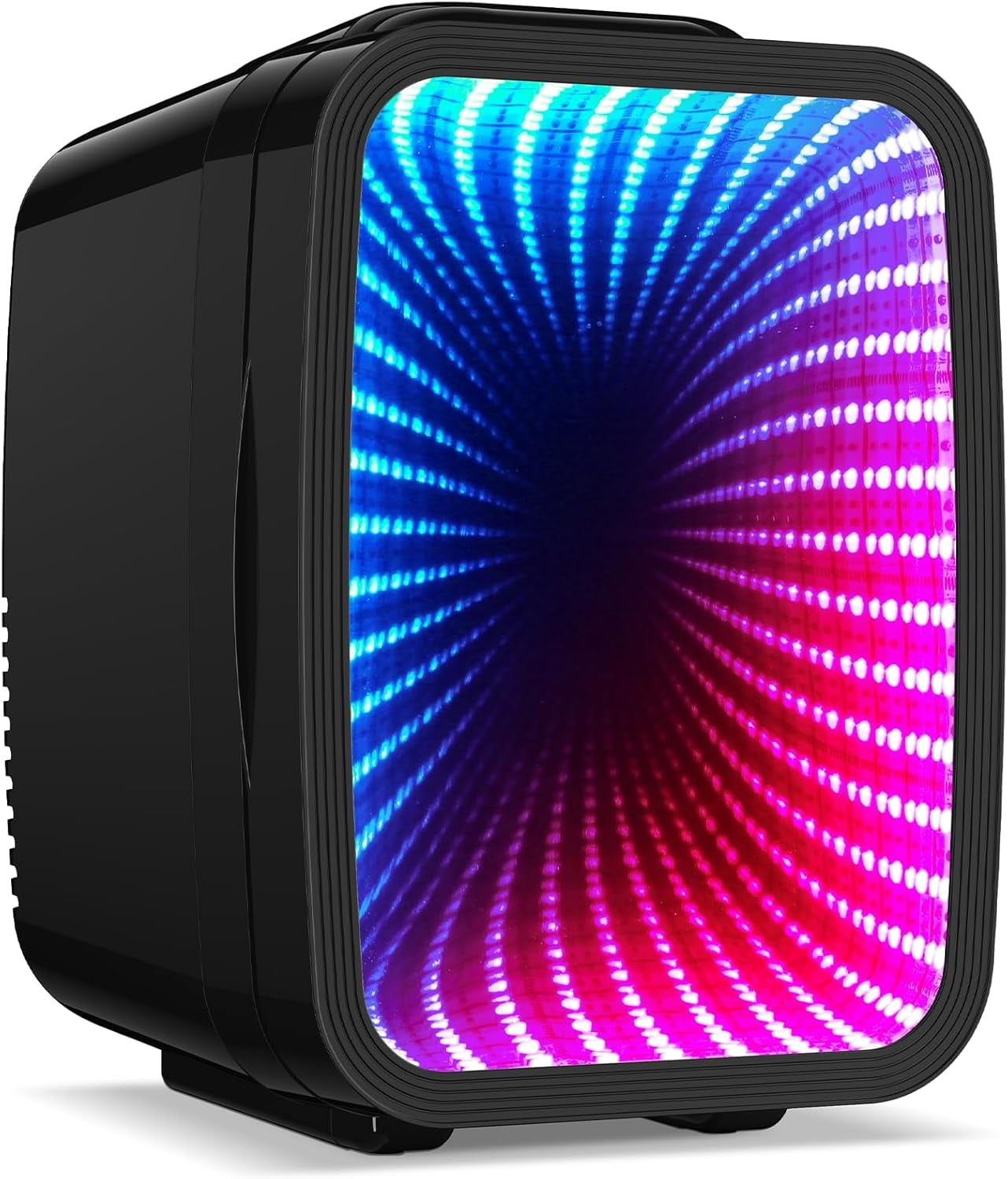 Mini Fridge, 4 Liter/6 Cans Small Refrigerator With Dimmable LED Light ...