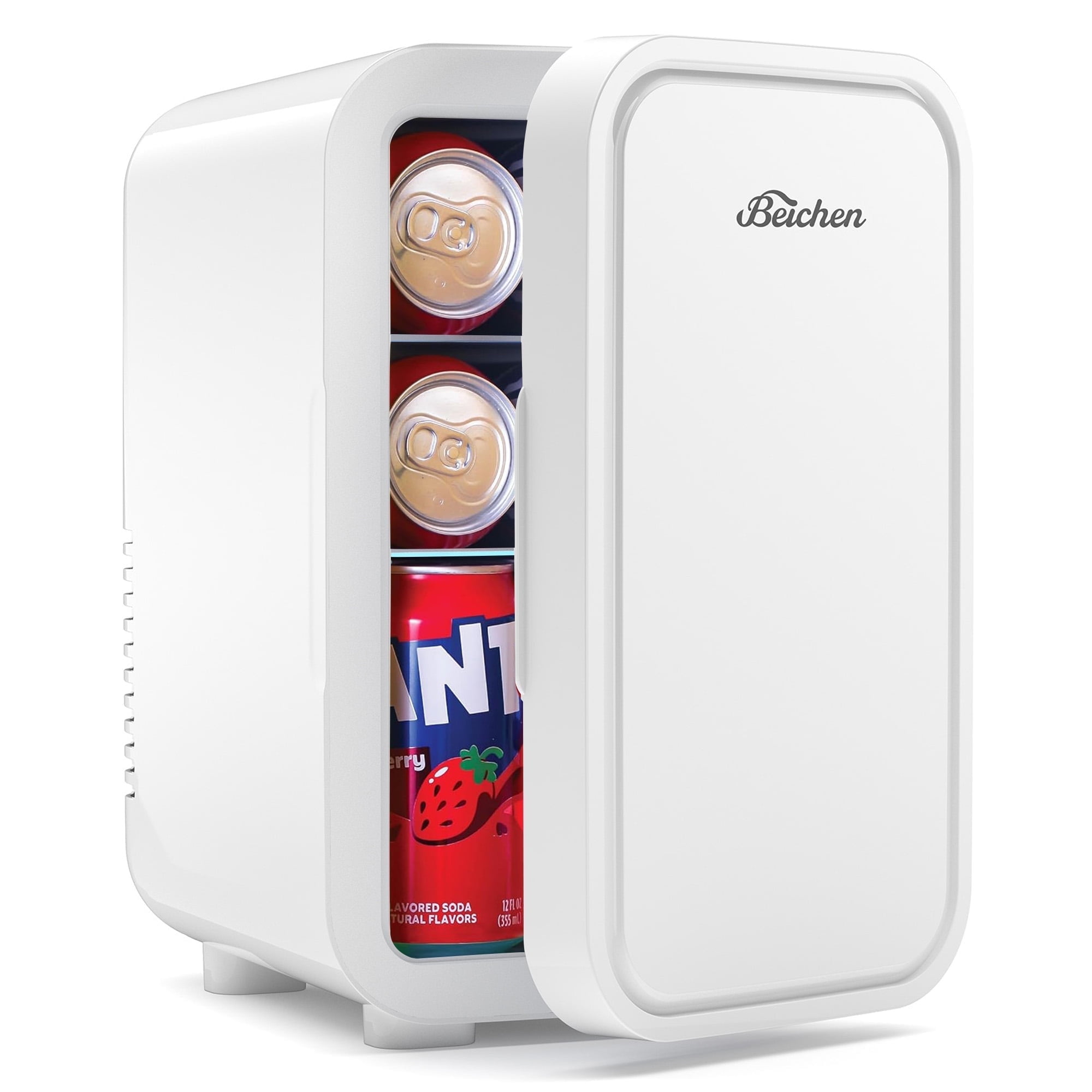 BEICHEN Mini Fridge, 6 Liter/8 Can Small Fridge, AC/DC Portable ...