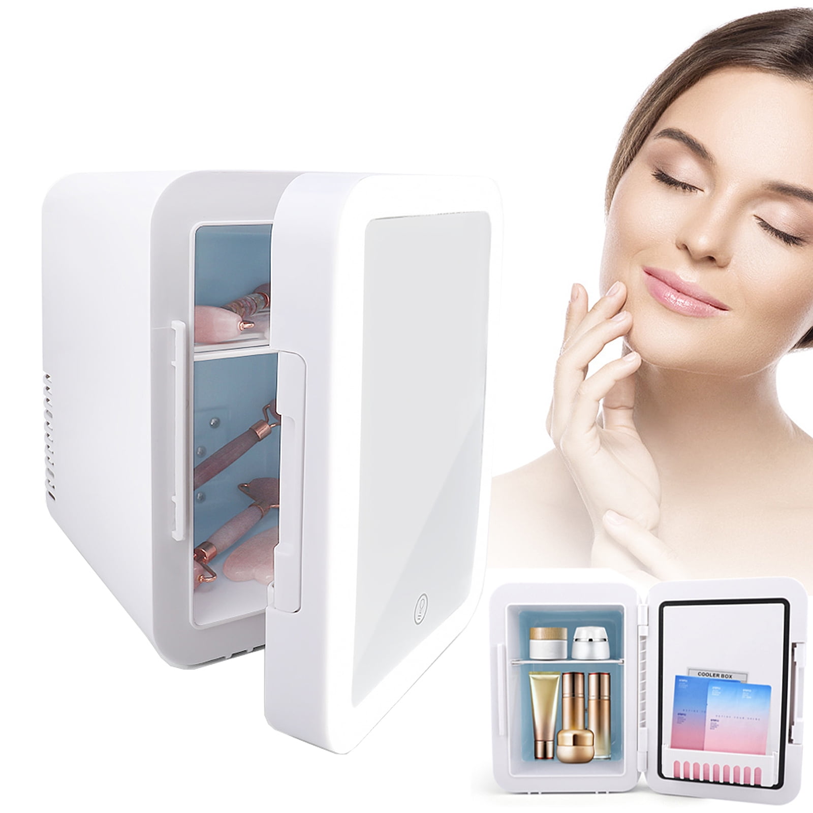 Mini Fridge 5L Portable Beauty Makeup Skincare Fridge Cosmetic LED ...