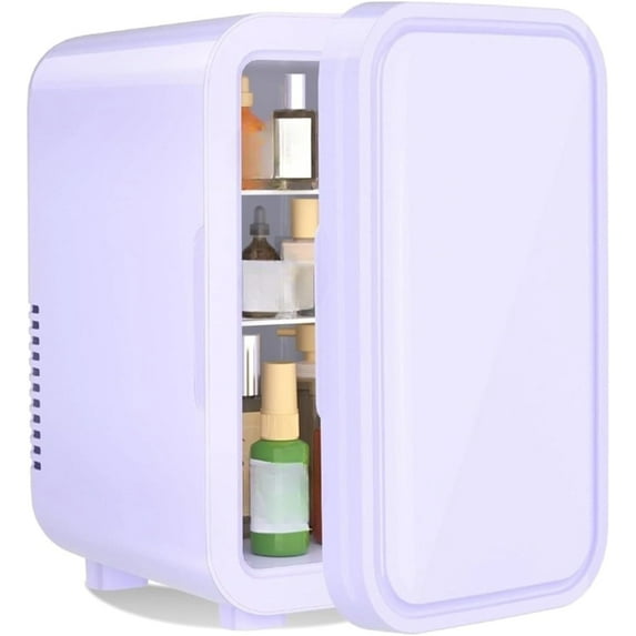Mini Fridge, 6 Liter/8 Can 110V AC/DC Portable Thermoelectric Cooler ...