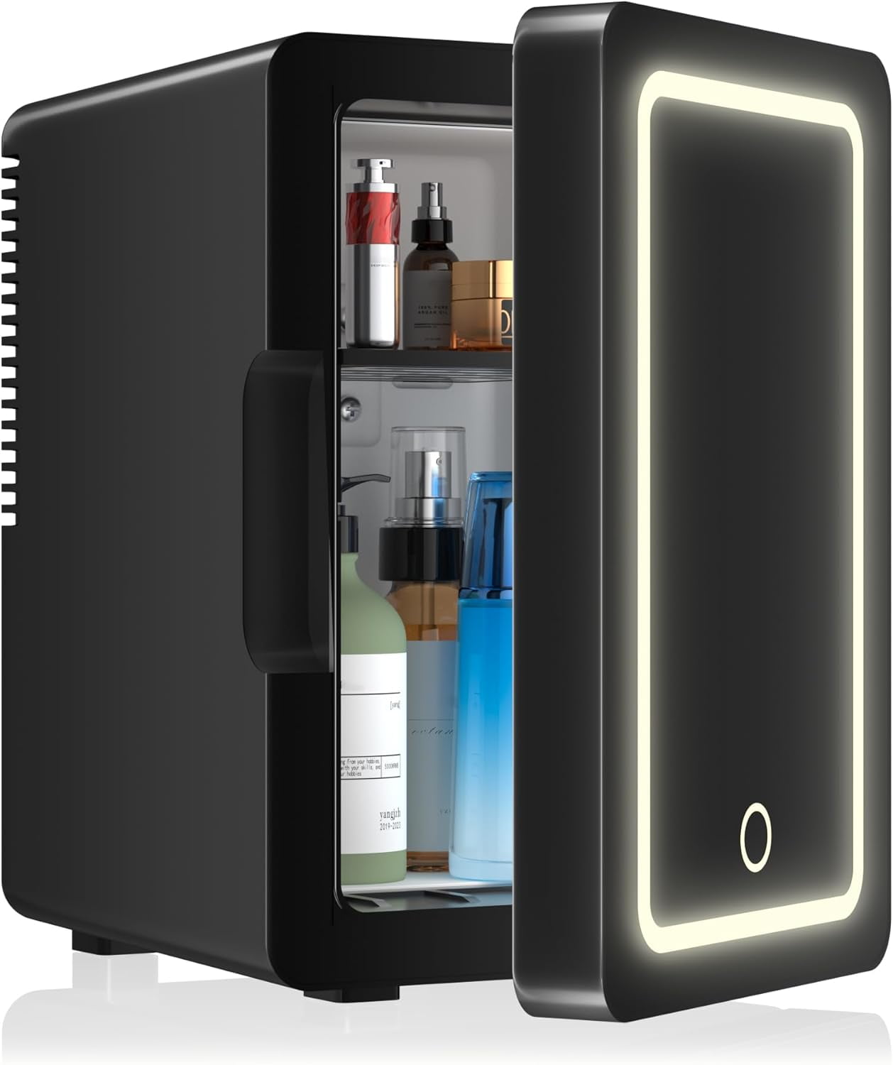Mini Fridge 6L for Bedroom, Makeup Little Refrigerator with LED Light ...