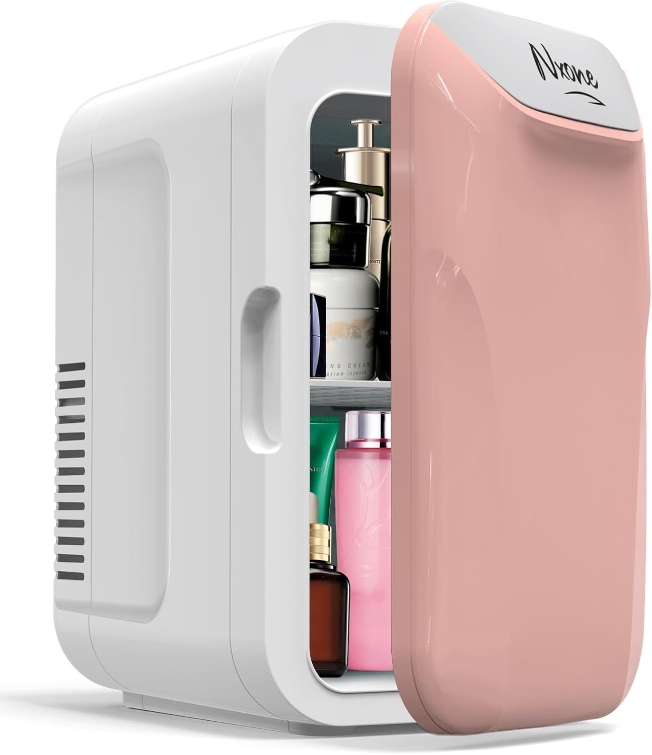 Mini Fridge,8 Can/6 Liter Small Refrigerator,110VAC/ 12V DC Portable ...