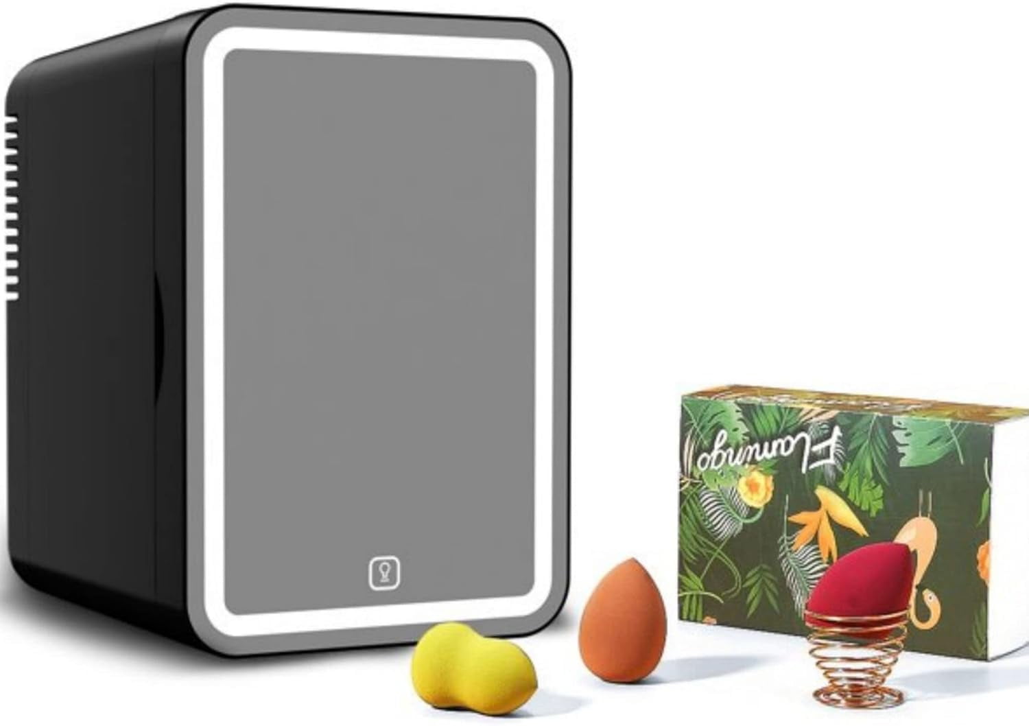 Mini Fridge for Bedroom, Small Fridge with Freezer, Small Refrigerator ...