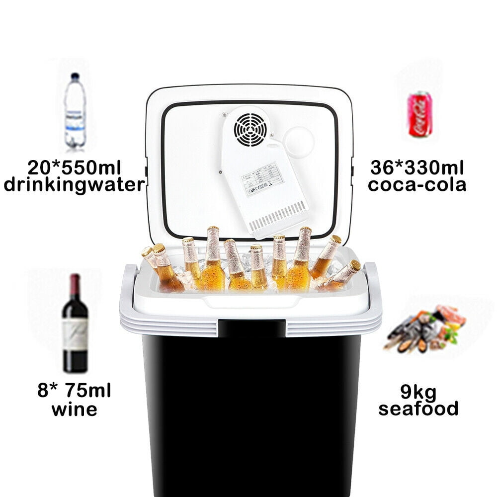 Mini Fridge Electric Cooler and Warmer 12V DC Cooler Car Refrigerator ...