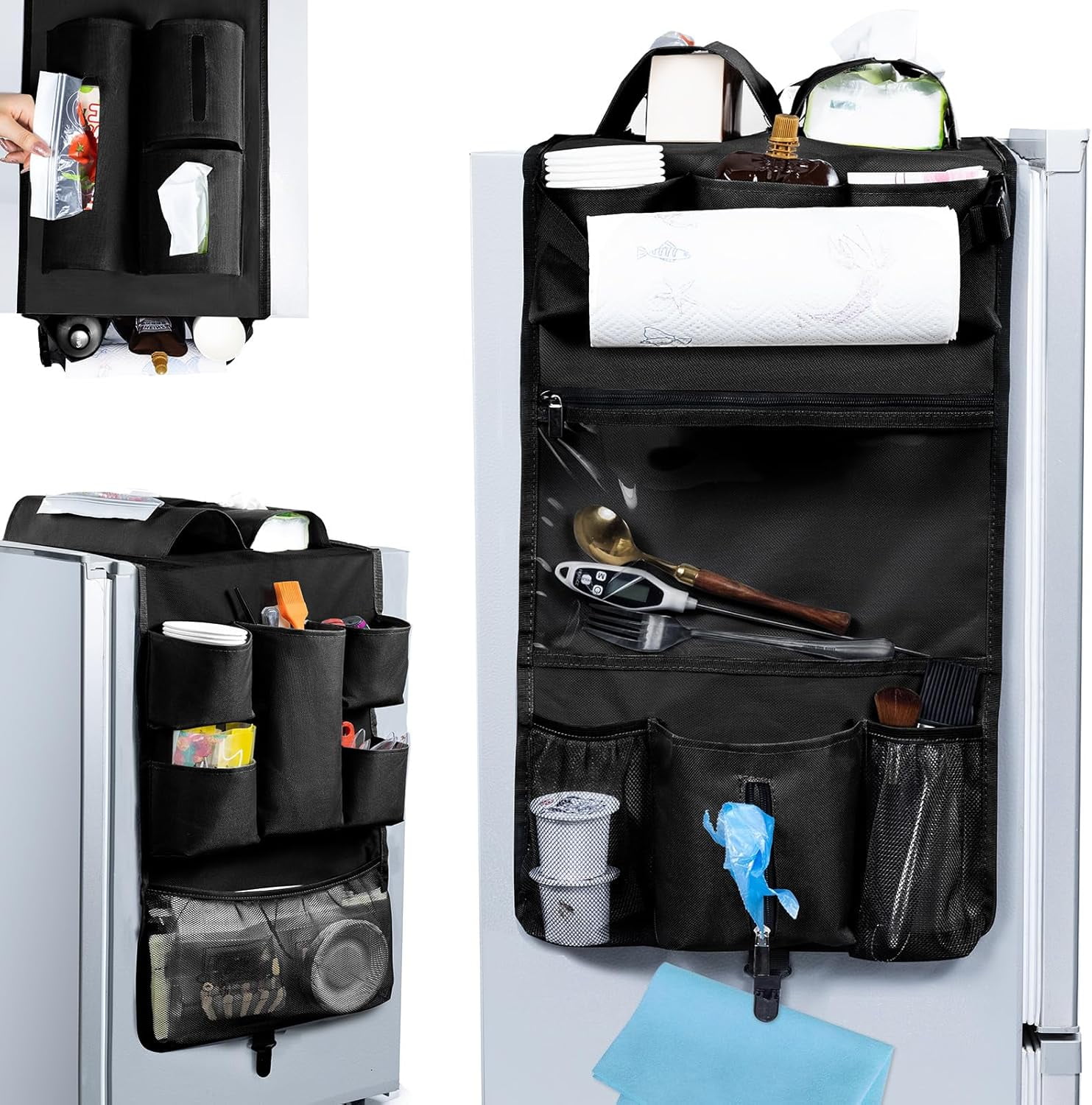 Mini Fridge Organizer 65" x 12.5" - Over The Fridge Storage Organizer ...