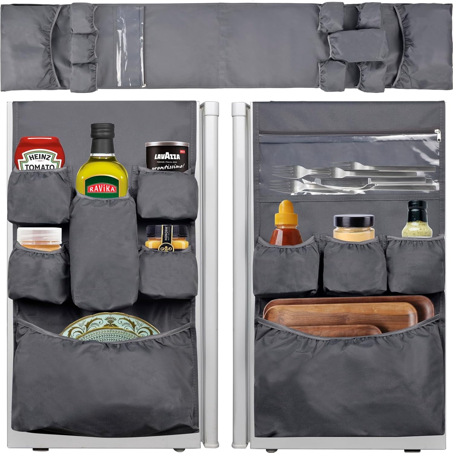 Mini Fridge Organizer Dorm Essentials - Over the Fridge Caddy Organizer ...