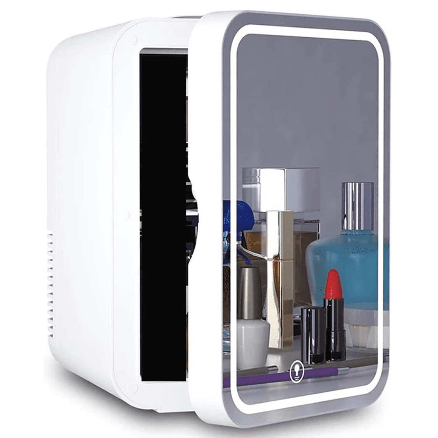 Mini Fridge, Portable Beauty Makeup Skincare Fridge with Dimmable LED ...