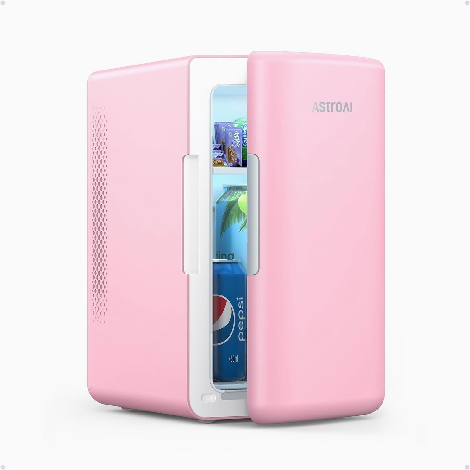 AstroAI Cute Skincare Mini Fridge 2.0, Portable Cooler, Compact 6L One ...