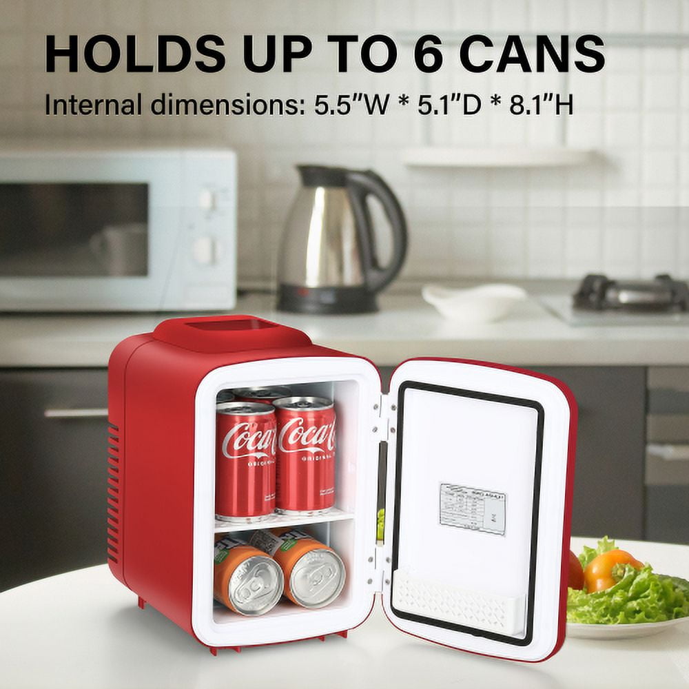 Mini Fridge Portable Cooler & Small Refrigerator Warmer Freon-Free for ...