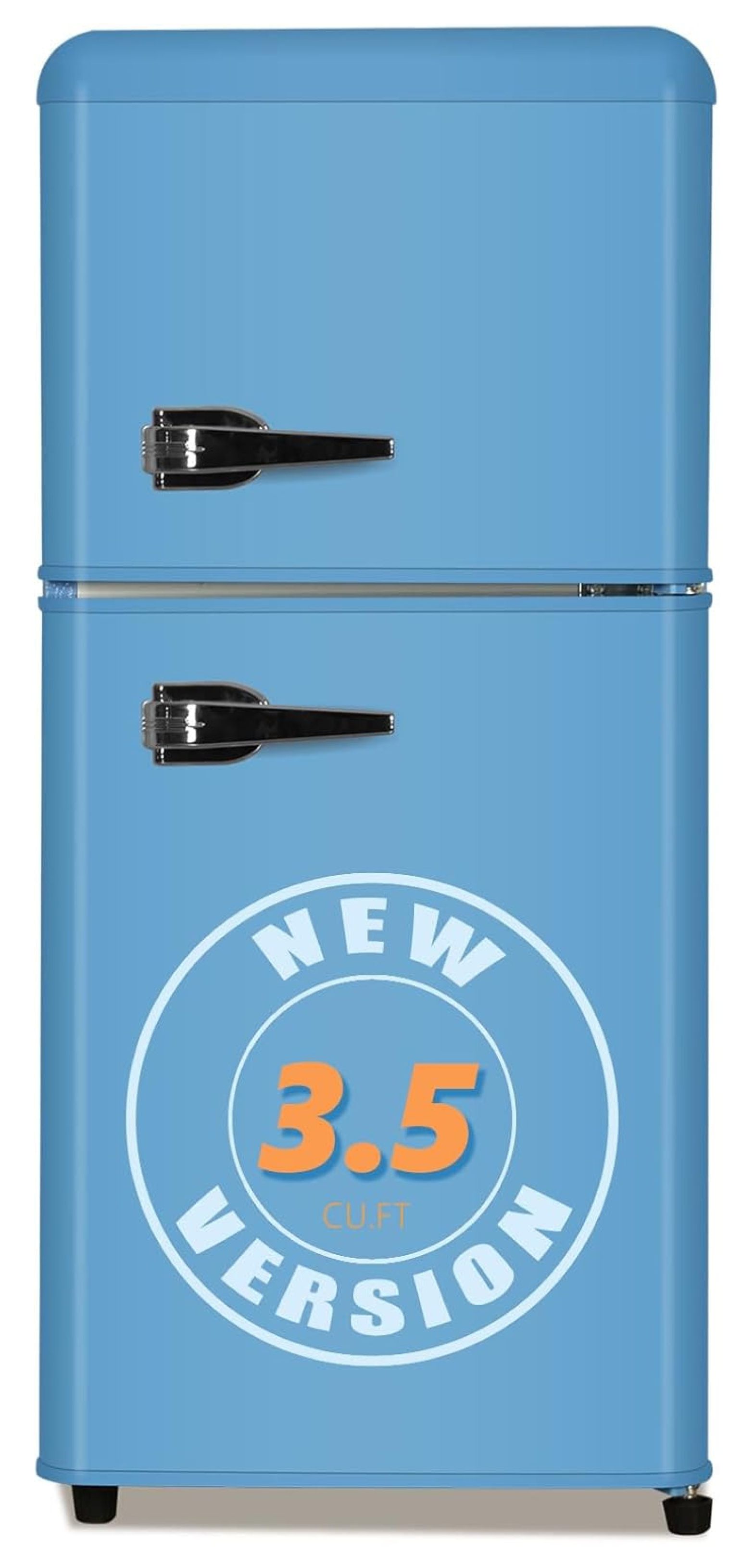 Mini Fridge Refrigerator with Freezer Bedroom Dorm Blue 3.5 Cu.ft ...