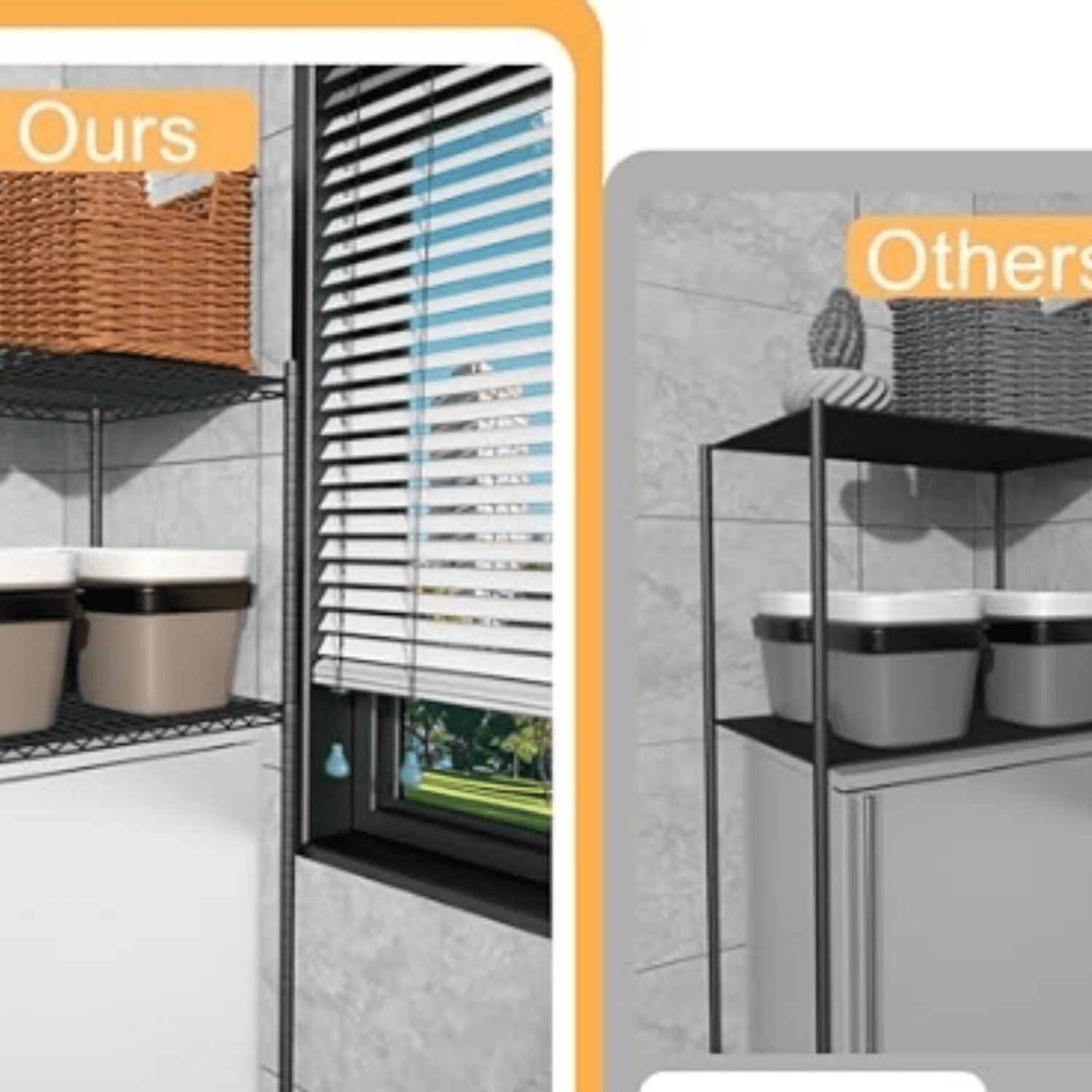 Mini Fridge Shelf, Adjustable Height Metal Storage Stand with Wheels ...