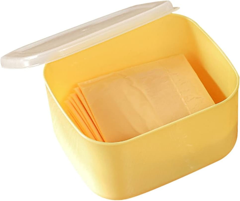 Mini Fridge Sliced Cheese Container Butter Blocks Cheese Slice Storage ...