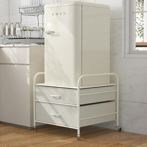 "GDLF Mini Fridge Stand with Storage, Sturdy Refrigerator Cart with ...