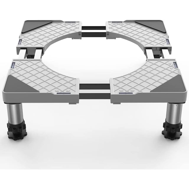 DEWEL Mini Fridge Stand, Universal Adjustable Stand Base FU9721, Silver ...