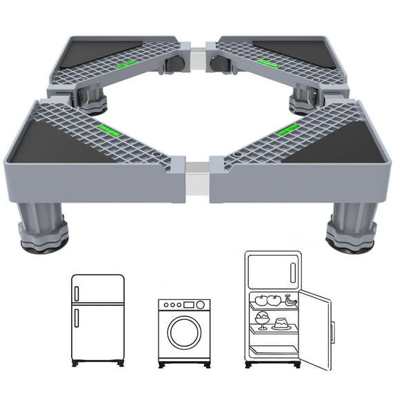 Mini Fridge Stand Universal Stand Base with 4 Strong Feet, Adjustable ...