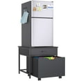 Heavy Duty Mini Fridge Stand with Storage, Rolling Cabinet, Drawers ...
