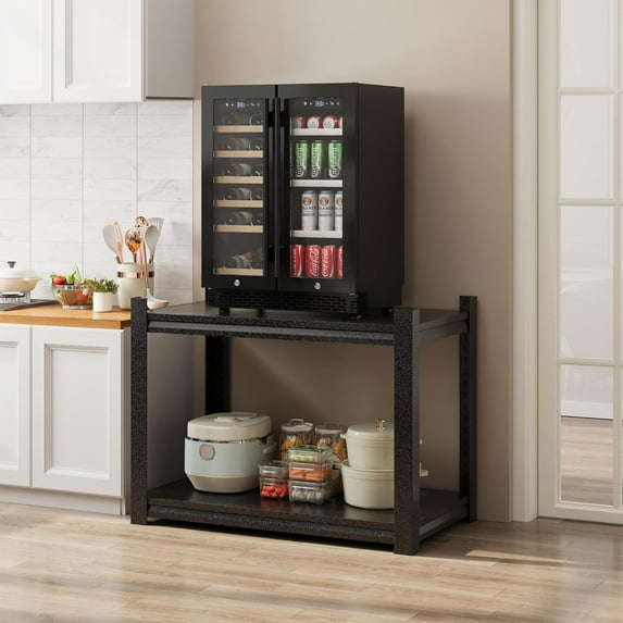 Mini Fridge Stand with Storage,Heavy Duty ini Fridge Shelf 220lbs Mini ...