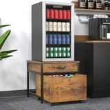 Mini Fridge Stand with Storage, Mini Fridge Cabinet, Dorm Fridge Stand ...