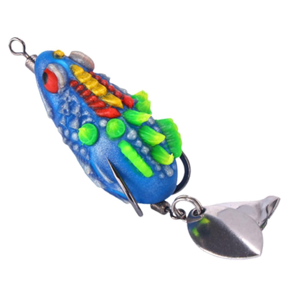 Mini Frog Soft Bait 4cm Double Hide Hook Fishing Lure Bionics Frog Lure ...