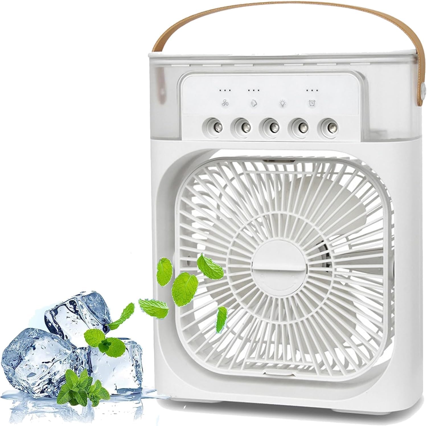 Mini Frost Fan, Portable Air Conditioner AC Cooler Humidifier, Personal ...