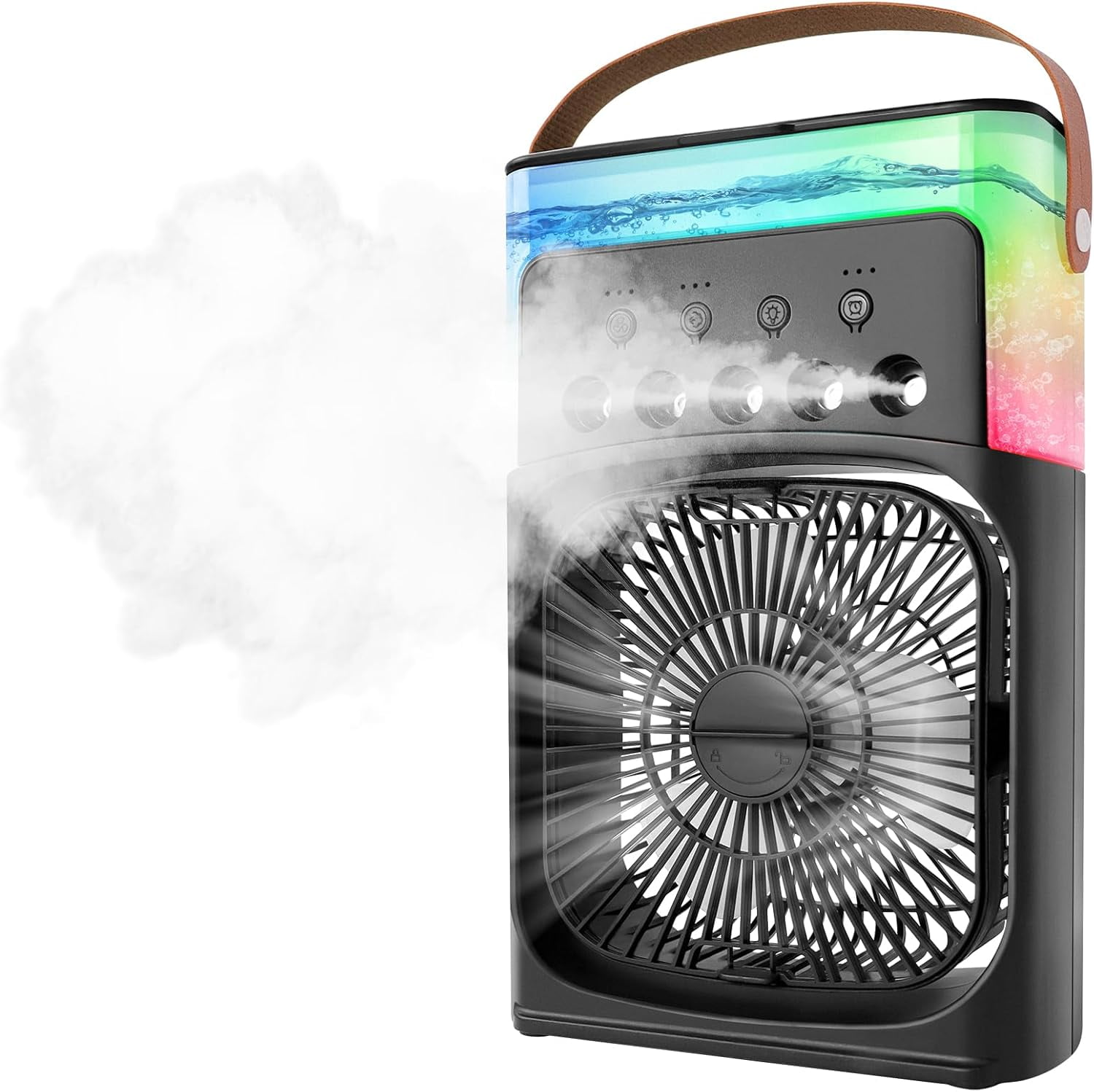 Mini Frost Fan, Portable Air Conditioner AC Cooler Humidifier, Personal ...