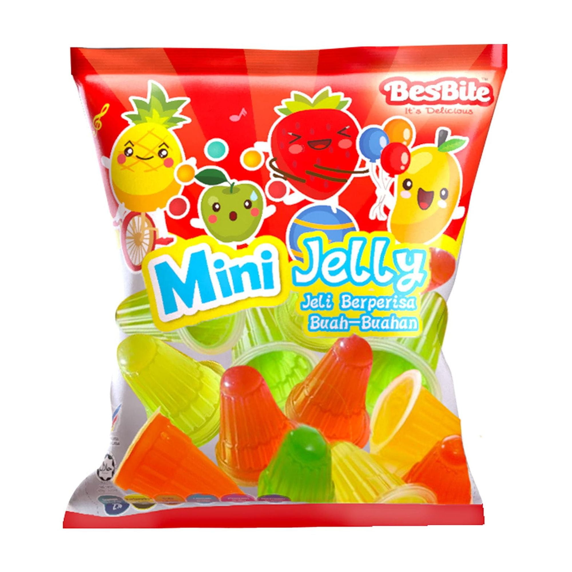 Mini Fruit Jelly Candy YPF5 - Assorted Jelly Cups and Jelly Fruit - Fun ...