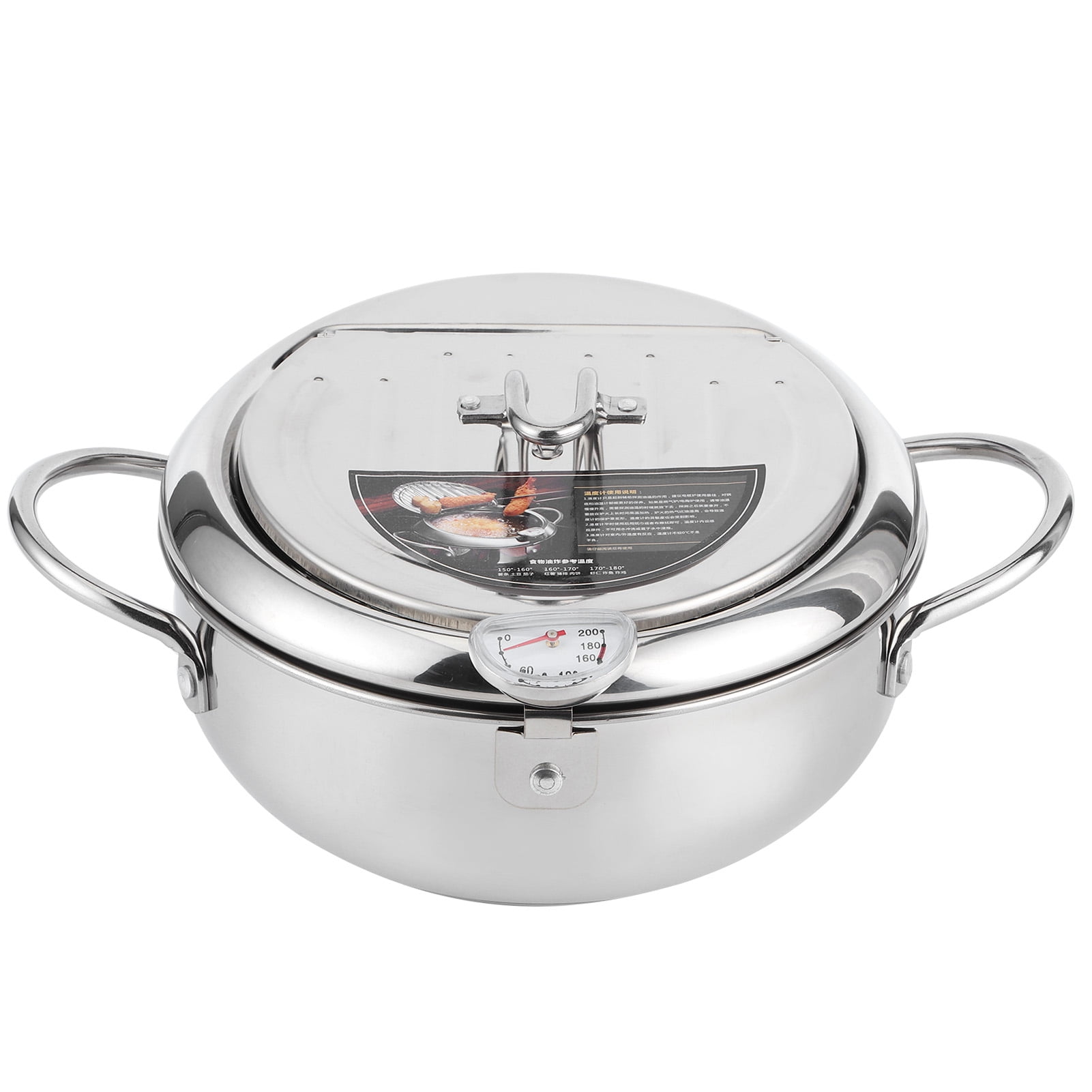 Mini Frying Pot,Japanese Style Mini Stainless Steel Frying Pot with ...