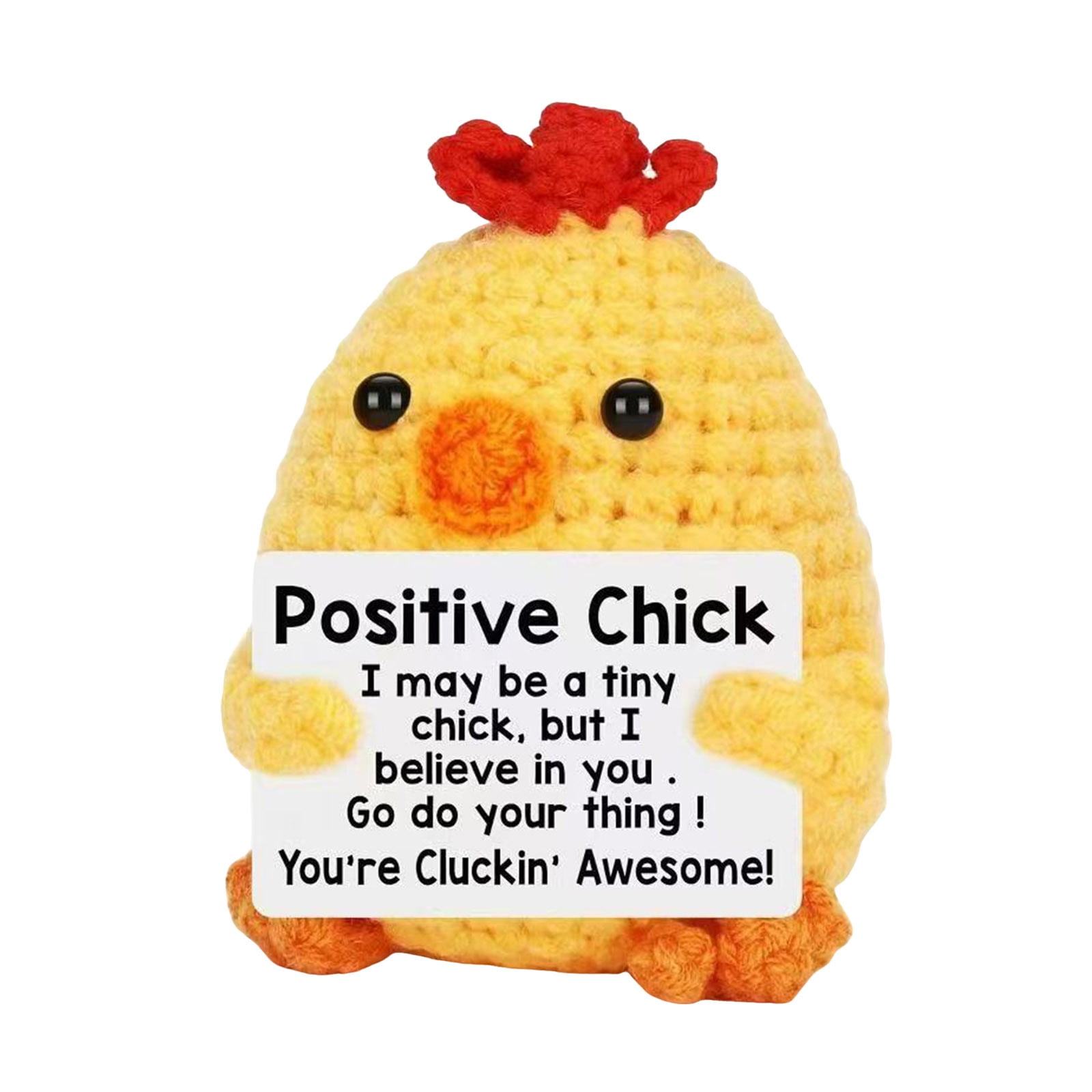 Mini Funny Positive Crochet Chick Gifts - Emotional Inspirational ...