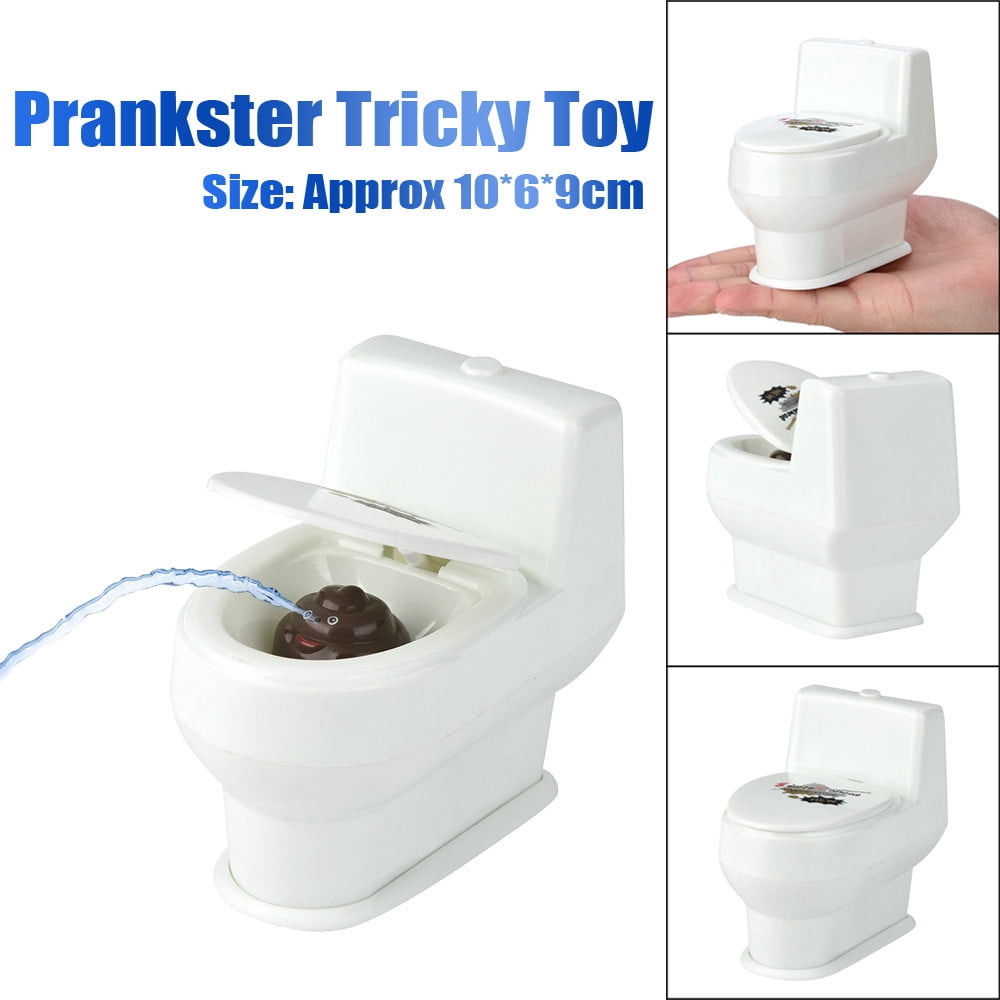 Mini Funny Prank Spray Water Toilet Closestool Joke Toy Desktop ...