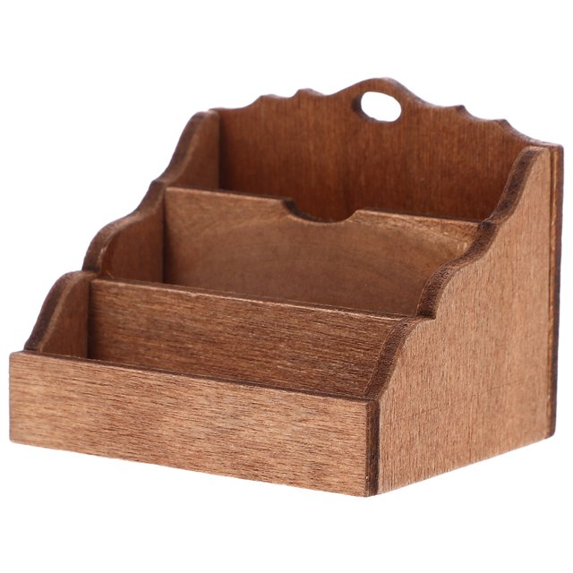 Mini Furniture Miniature Simulated Storage Rack Tiny Book Organizer ...