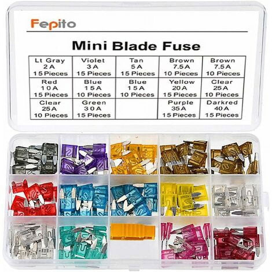 Mini Fusibles A Lamelle Enfichables Assortiment De 180 Fusibles 2A 3A ...