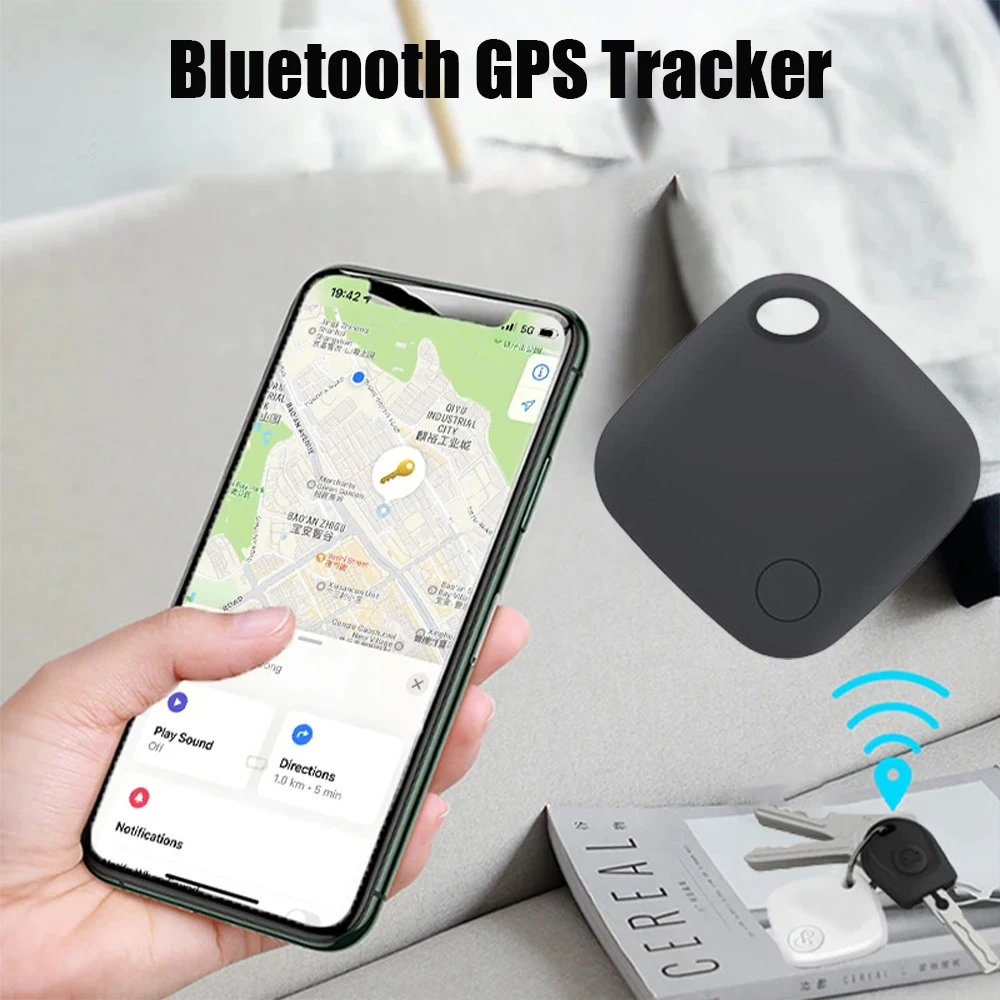 Mini GPS Locator AntiLost Alarm Wallet Keychain Smart Tag Bluetooth ...