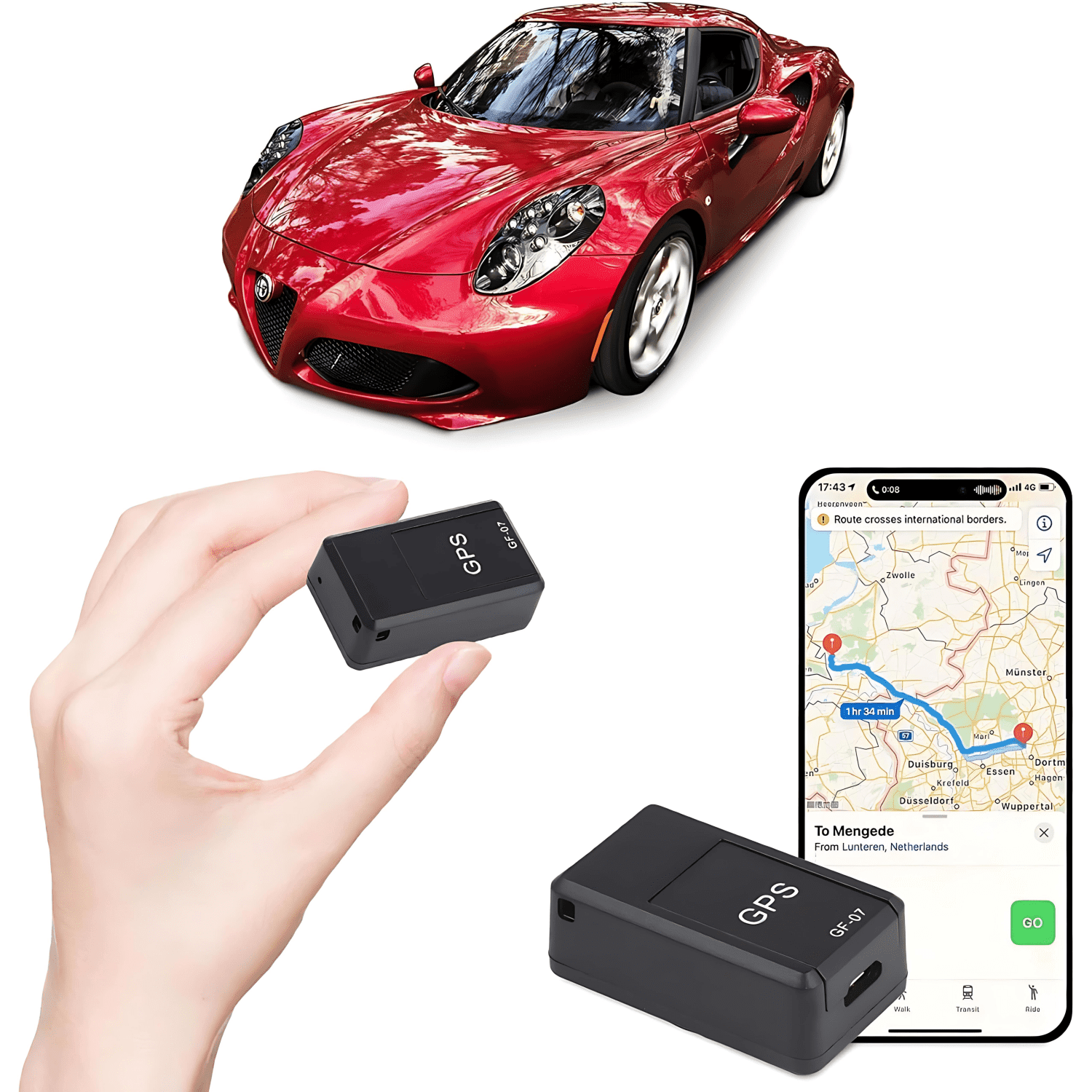 Mini GPS Tracker Car GPS Trackers Portable Real Time Magnetic GPS Full ...