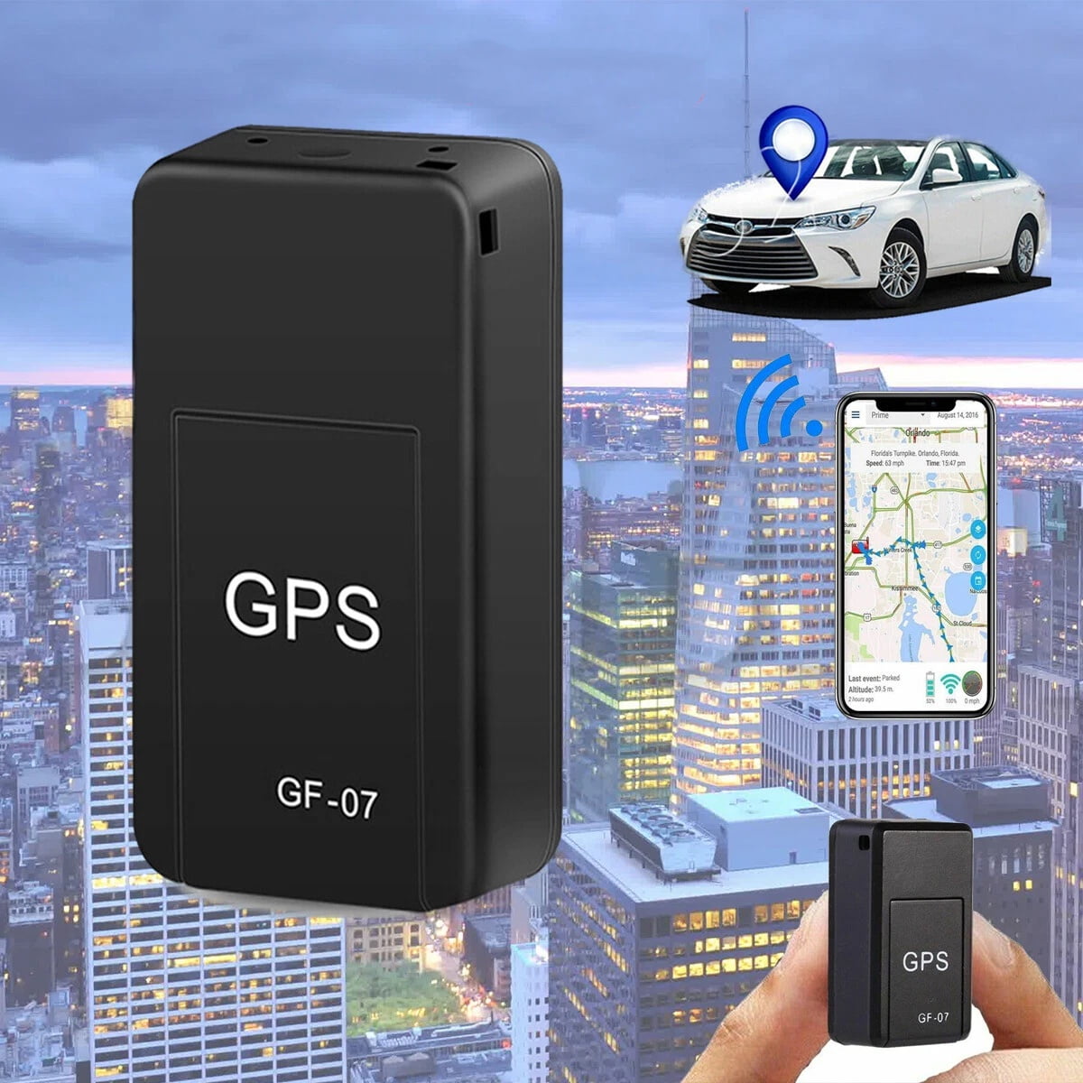 Mini GPS Tracker,Magnetic GF07 Mini GPS Real Time Car Locator Tracker ...