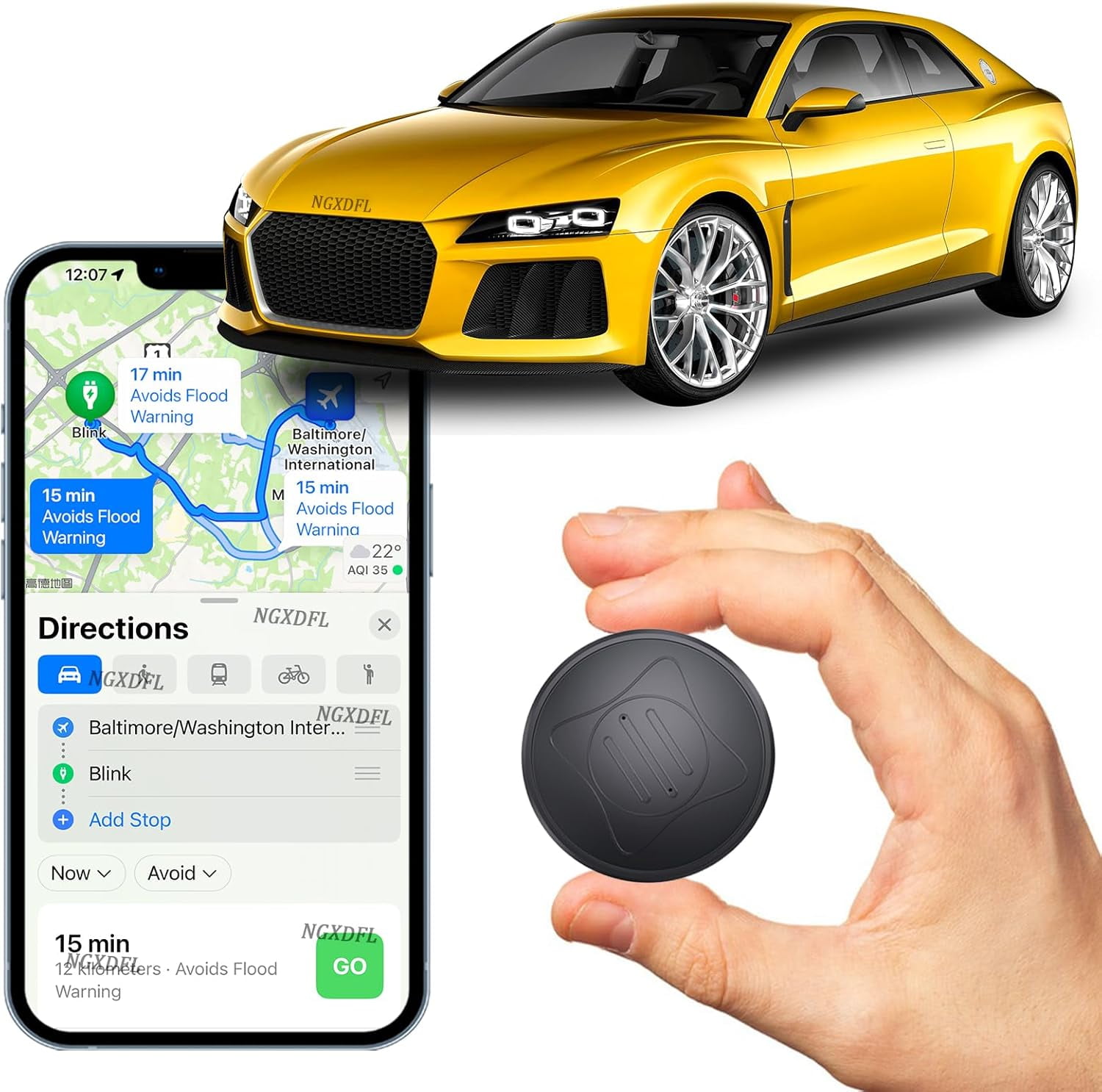 Mini GPS Tracker for Vehicles - Magnetic Real-Time GPS Tracker, No ...