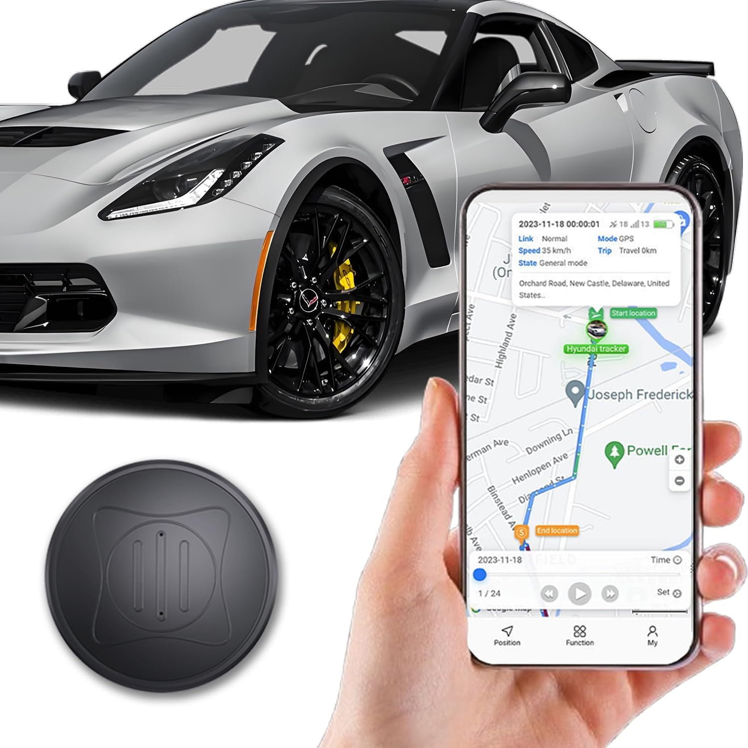 Mini GPS Tracker for Vehicles, Mini Magnetic Real Time Car Locator ...