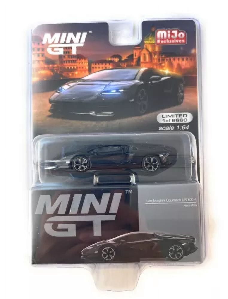 Mini GT 1:64 Lamborghini Countach LPI 800-4 Nero Maia Black Model ...