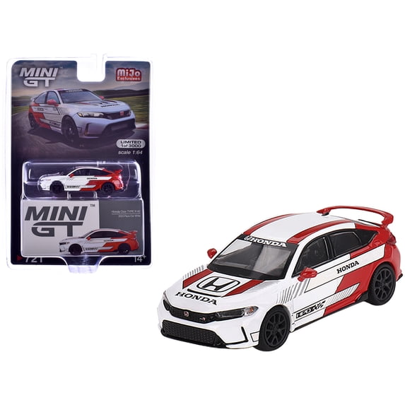 Honda Civic Type R White and Red "2023 Pace Car" Limited Edition to ...