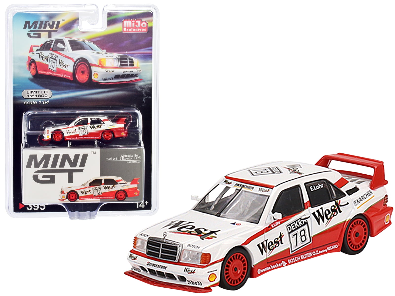 Mini GT Mercedes-Benz 190E 2.5 16 Evolution II 1991 DTM #78 Lohr ...