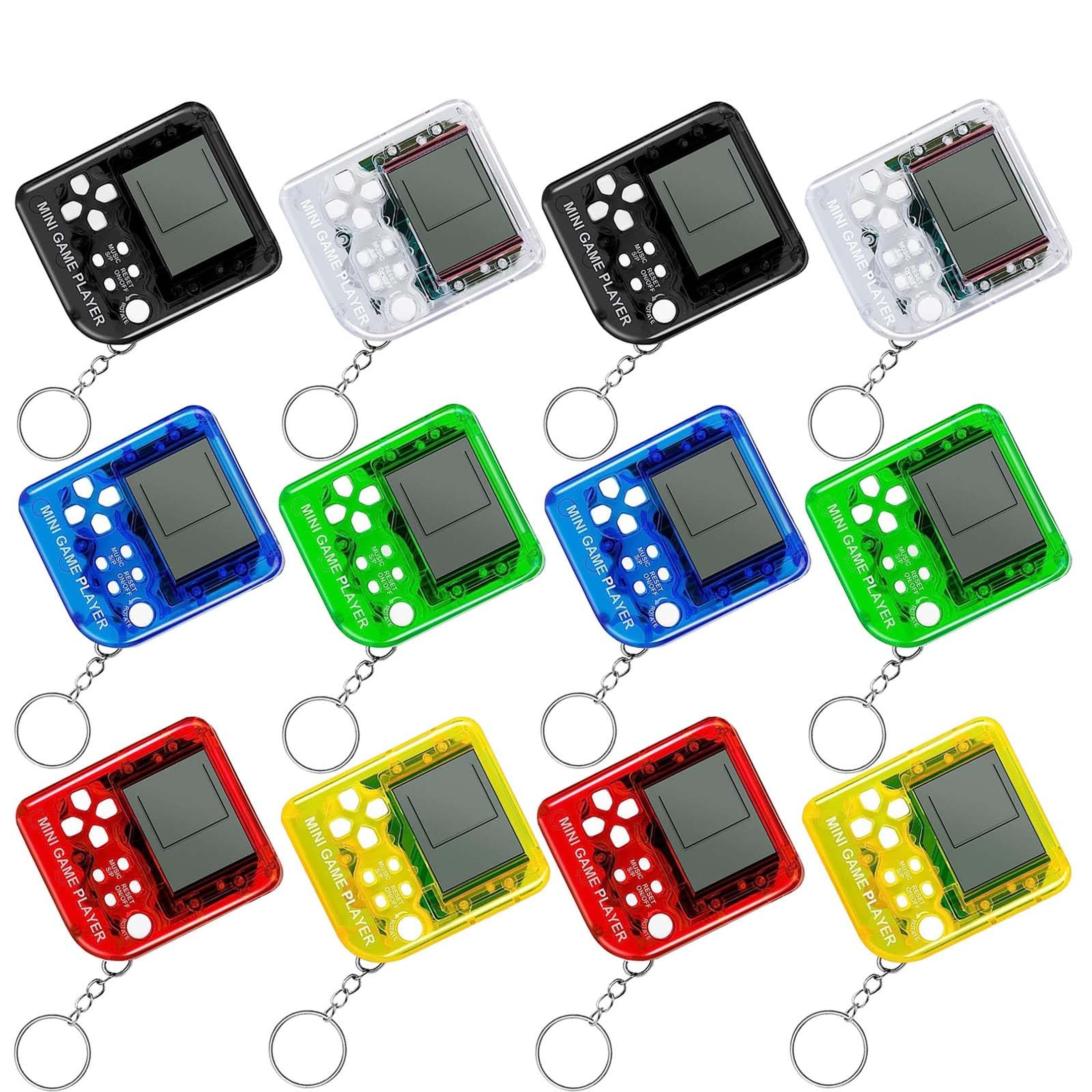 Mini Game Keychain Set for Kids - 12 Fun Video Game Party Favors ...