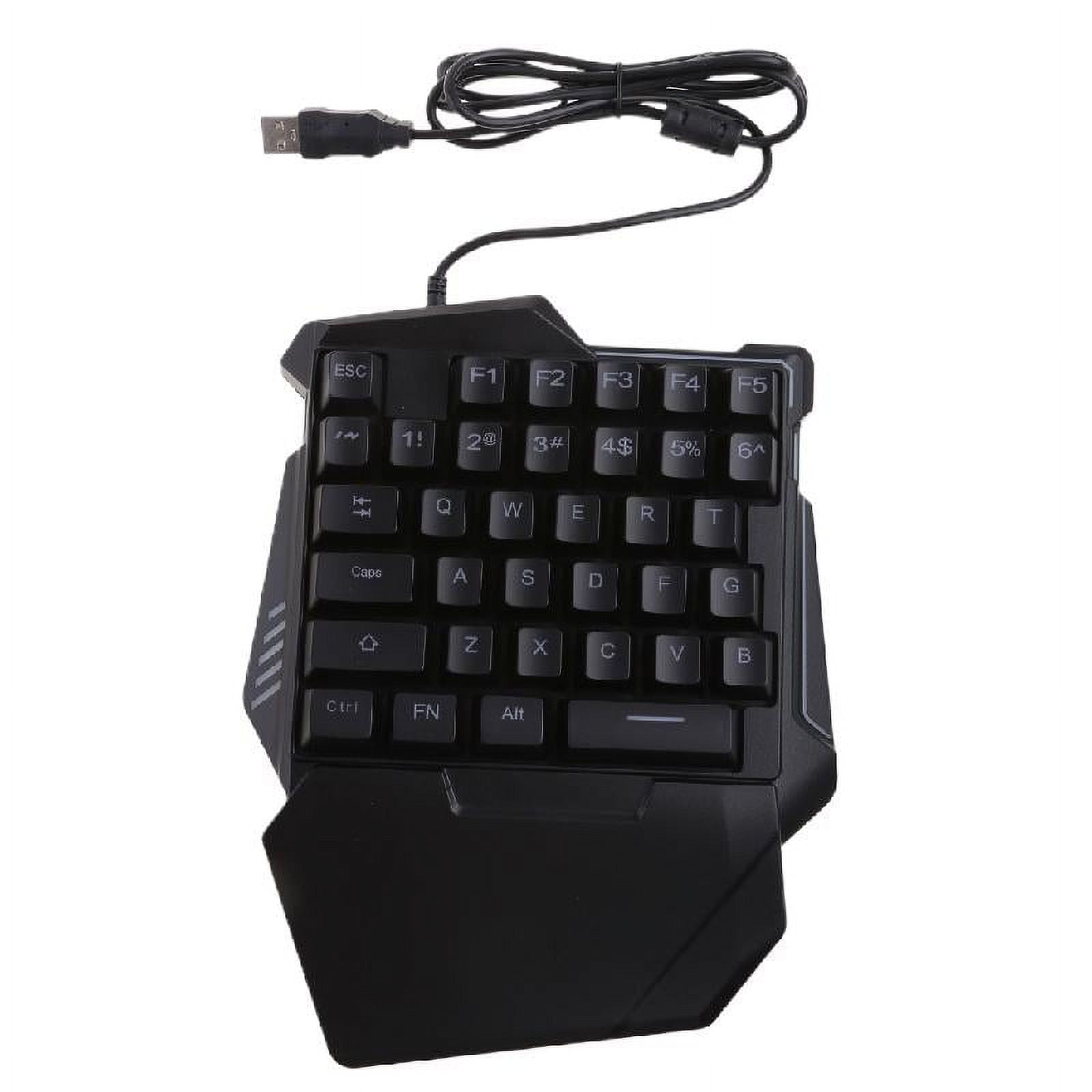 Mini Gaming Keyboard G101 One-Handed RGB Backlit Ergonomic Gamers ...
