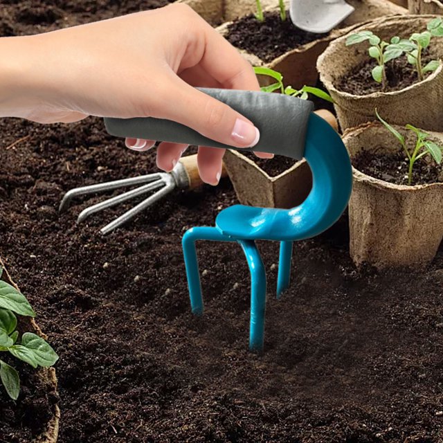 Mini Garden Claw Cultivator, Metal Hand Tiller Claw Cultivator Garden ...