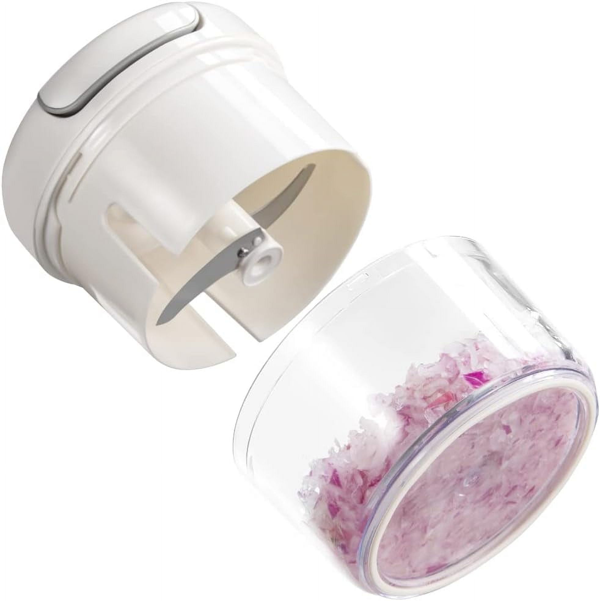 Mini Garlic Chopper Manual Food Processor Por able Pull S ring Ve able ...