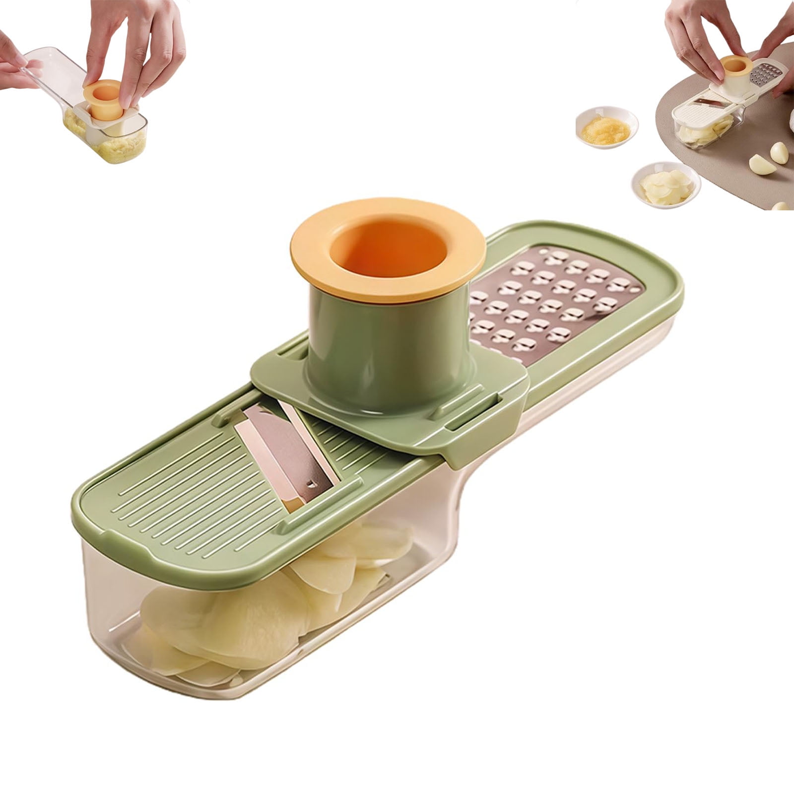 Mini Garlic Grinder, Multifunctional Garlics Grinder & Mandoline Slicer ...
