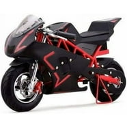 MotoTec 49cc Gas Powered Mini Motorcycle GT Red for Kids and Youth ...