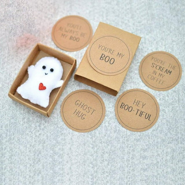Mini Ghost Gift Box | Cute Ghost Doll Plush Figurine with Sentiment ...